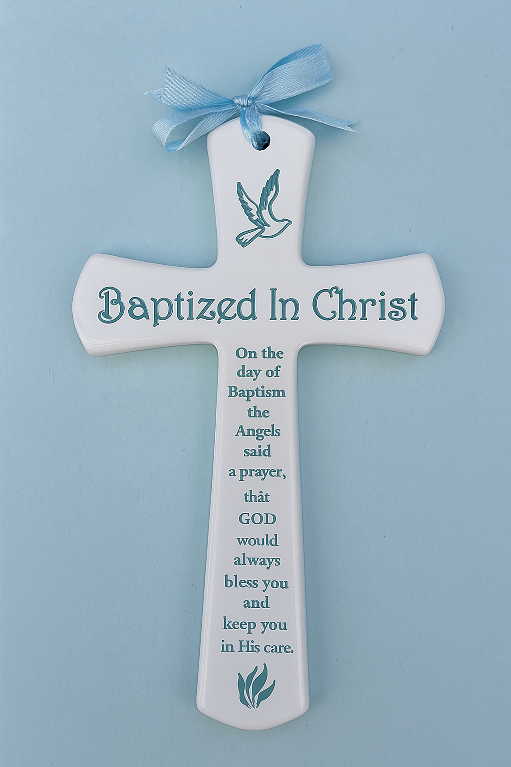 Baptism Cross for Boys -Blue – Shofar Christian Stores