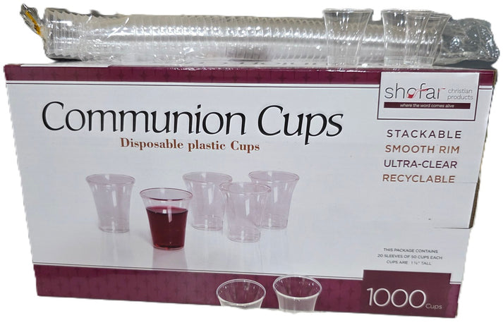 Communion Cups Disposable Recyclable (Box Of 1000) – Shofar Christian ...