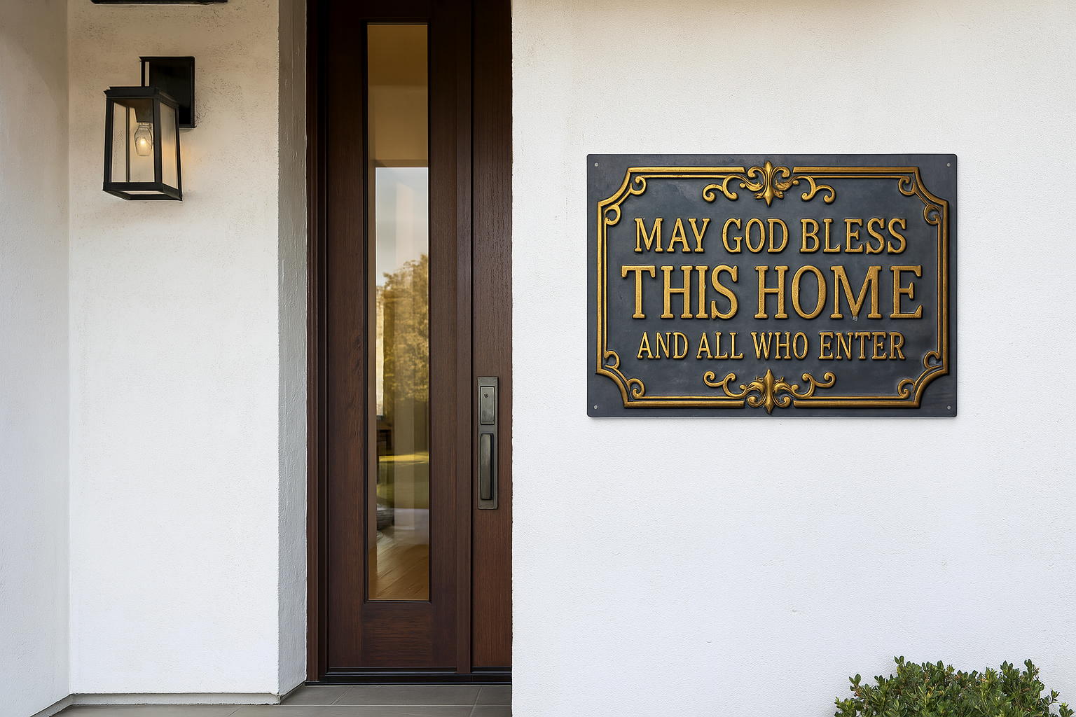 Metal Wall Art Sign, Wall Decoration, God Bless My Home – Shofar ...